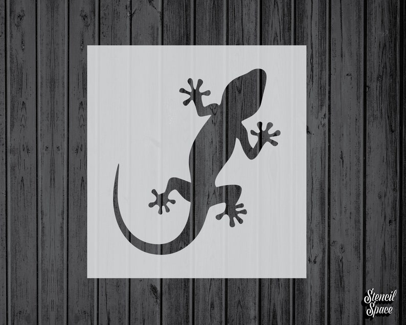 Gecko Stencil Mylar Assorted Sizes Craft Stencil for | Etsy