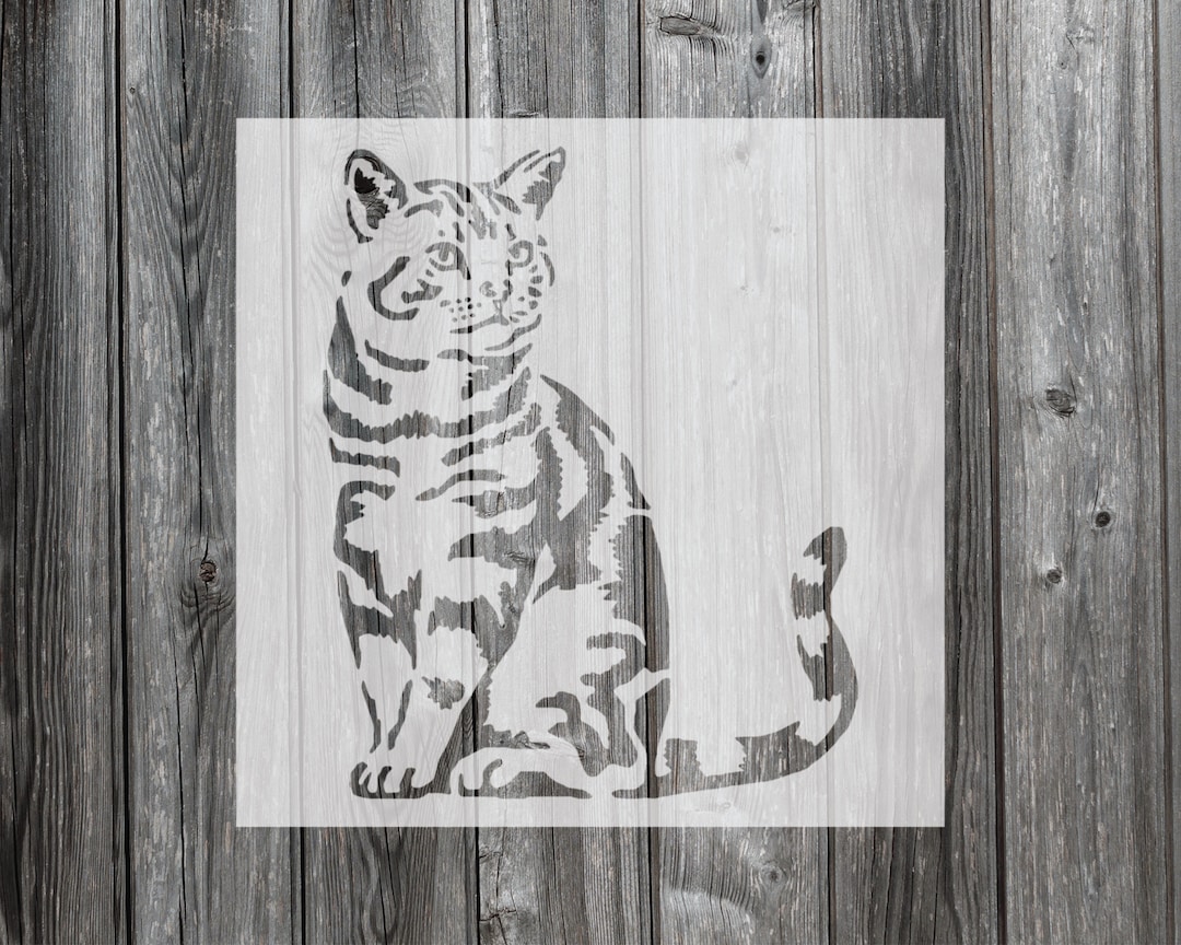 Cat Stencil, Reusable Stencil for Painting, 344 - Etsy