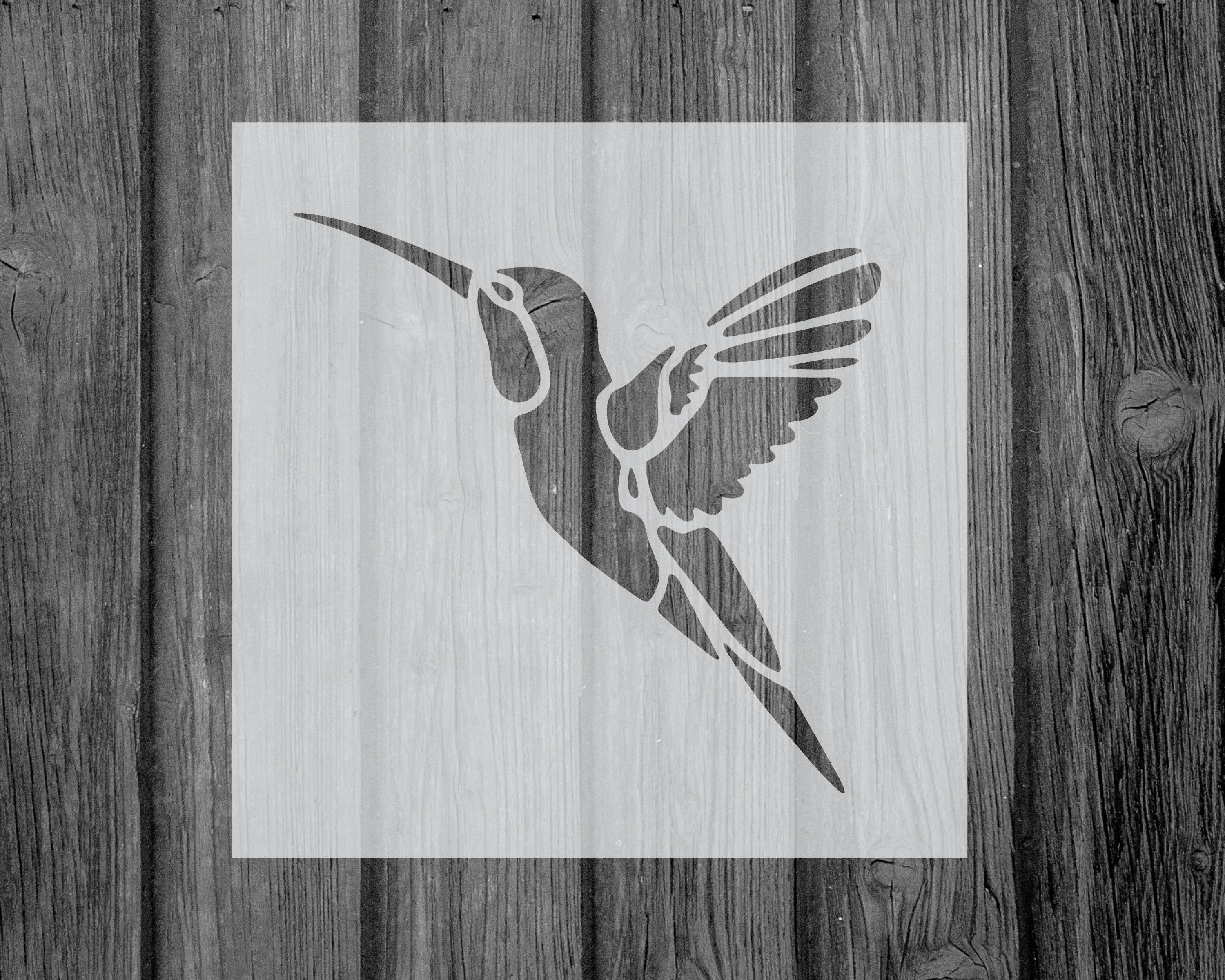 Hummingbird Stencil
