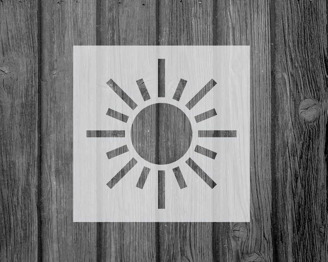 Sun Stencil, Reusable Stencil for Painting, 437 - Etsy
