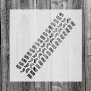 Tire Tracks Stencil, Reusable Stencil for Painting, 506 - Etsy