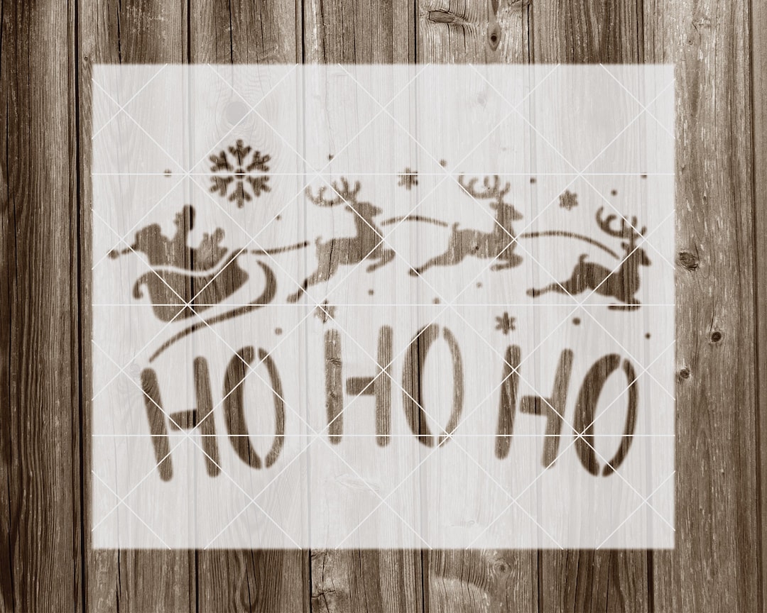 Ho Ho Ho Stencil, Reusable Stencil for Painting, 2075 - Etsy