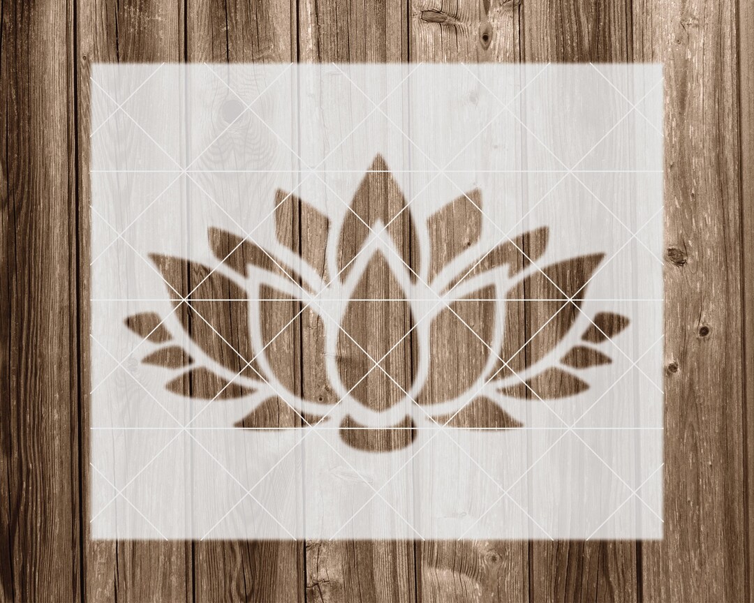 Lotus Stencil, Reusable Stencil for Painting, 2327 - Etsy