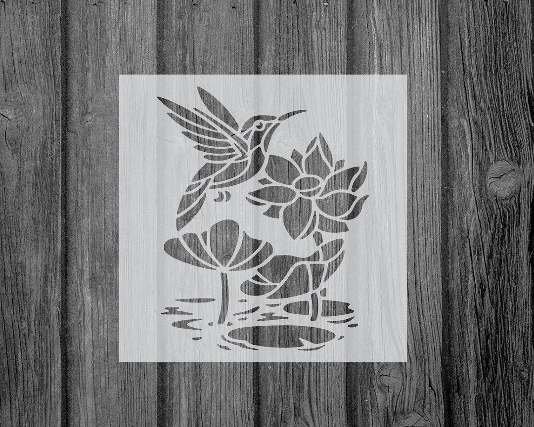 Hummingbird Stencil, Reusable Stencil for Painting, 570 - Etsy
