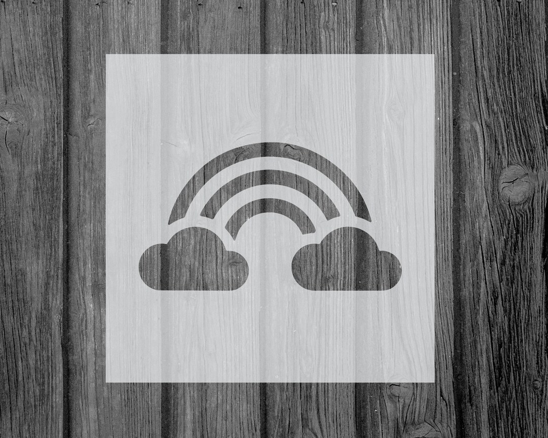 Rainbow Stencil, Reusable Stencil for Painting, 749 - Etsy