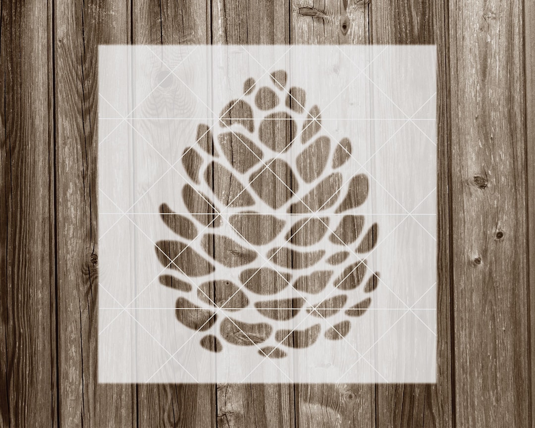 Pine Cone Stencil, Reusable Stencil for Painting, 2055 - Etsy