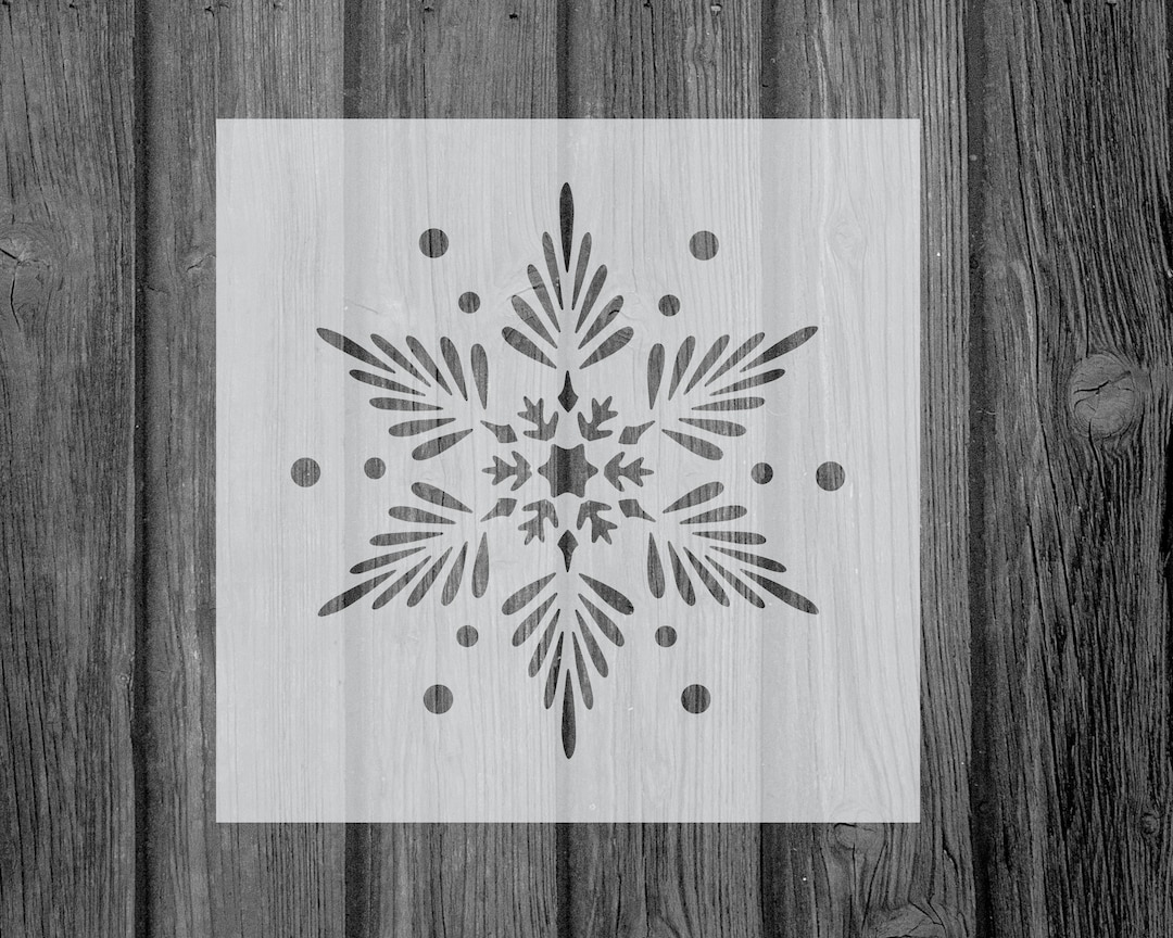 Snowflake Stencil, Reusable Stencil for Painting, 707 - Etsy