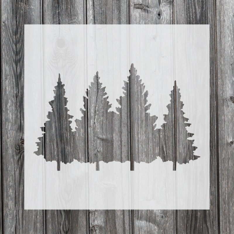 Tree Stencil - Etsy