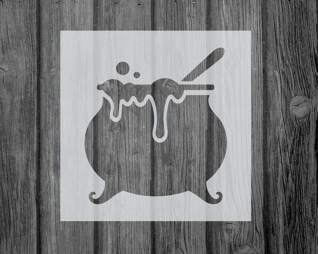 Cauldron Stencil-stencils-stencils for Painting-art - Etsy