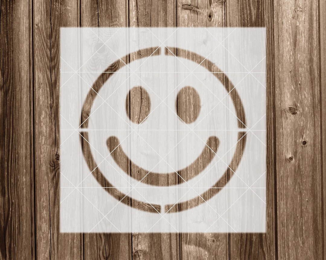 Happy Face Stencil, Reusable Stencil for Painting, 2198 - Etsy