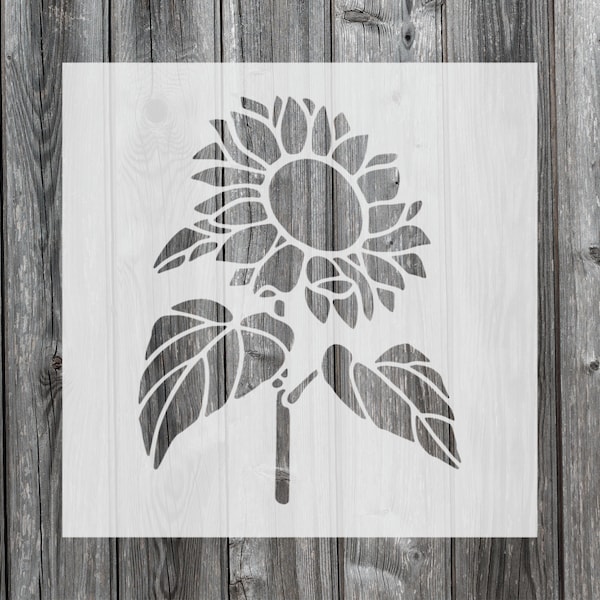 Sunflower Stencil - Etsy