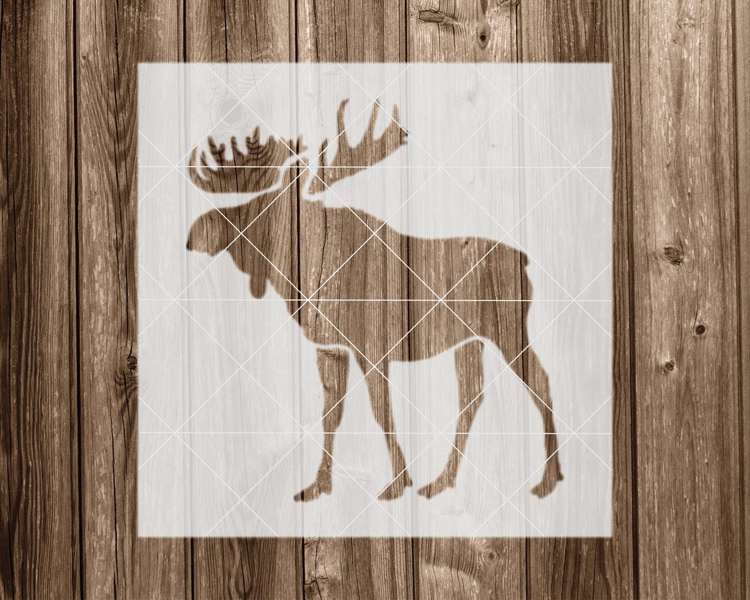 Moose Stencil, Reusable Stencil for Painting, 2174 - Etsy