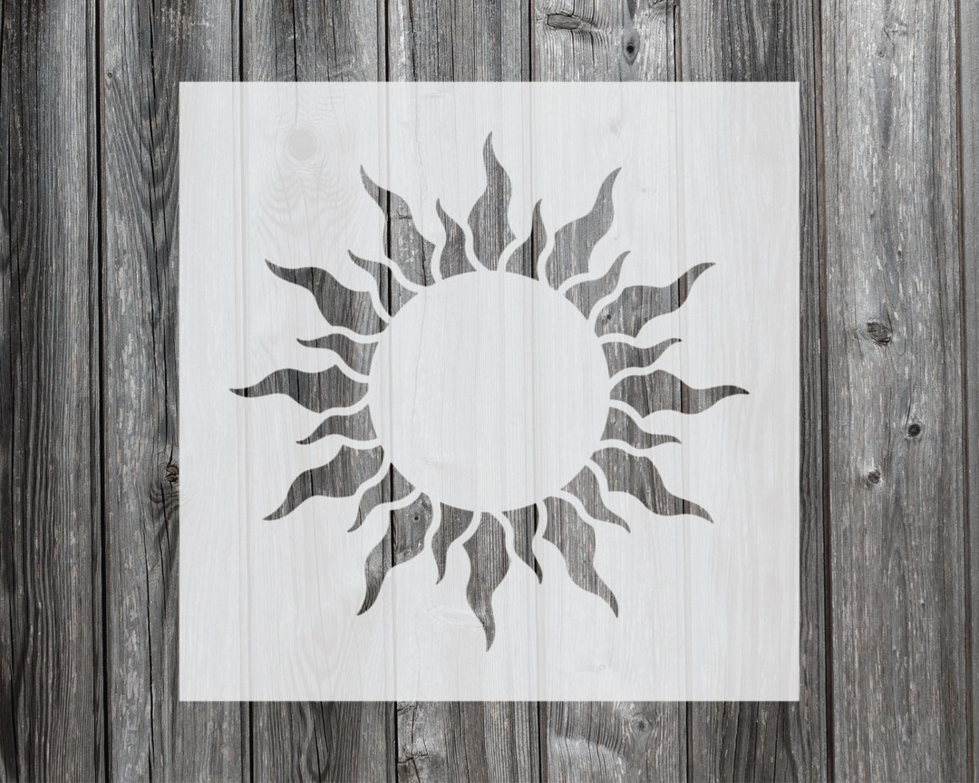 Sun Stencil, Reusable Stencil for Painting, 776 - Etsy