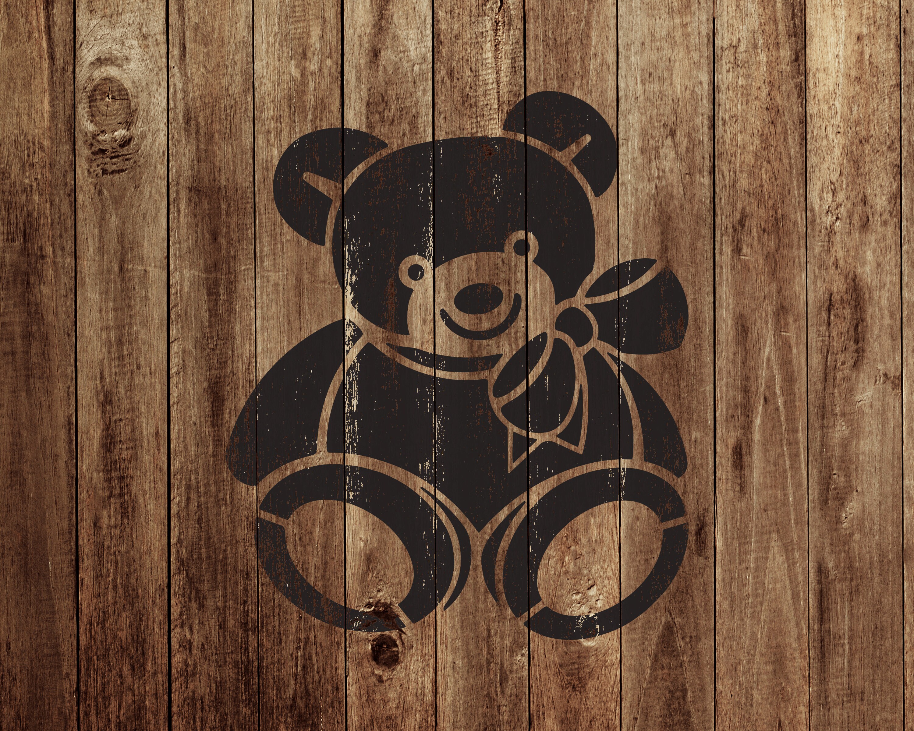 Teddy Bear Stencil-mylar-assorted Sizes-craft-stencils for - Etsy