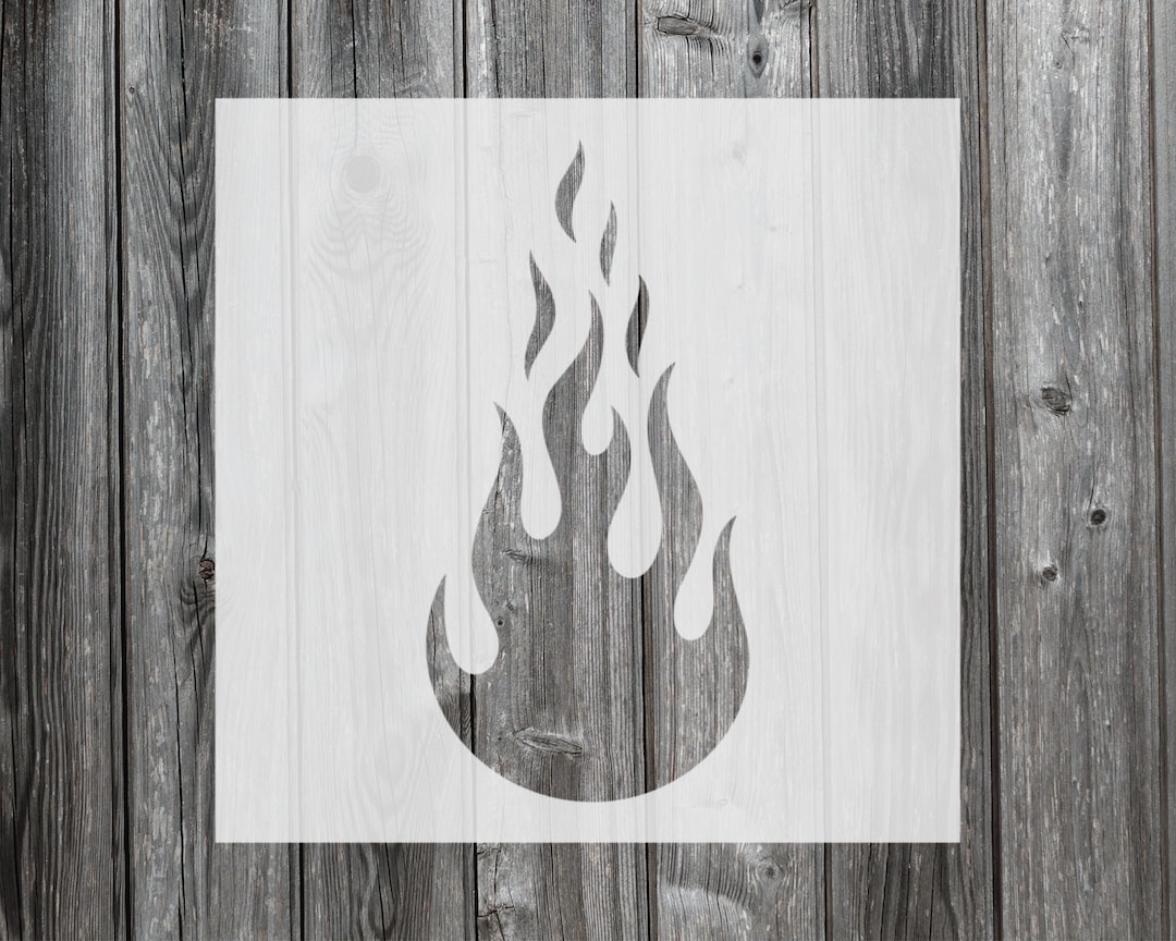 Flames Stencil, Reusable Stencil for Painting, 147 - Etsy