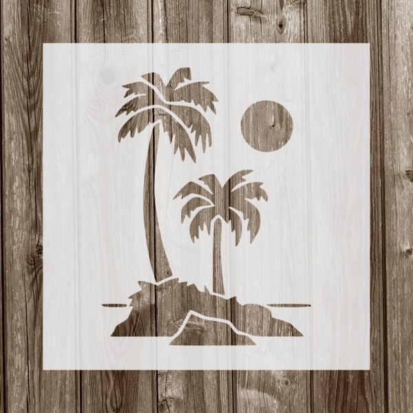 Palm Tree Stencil - Etsy