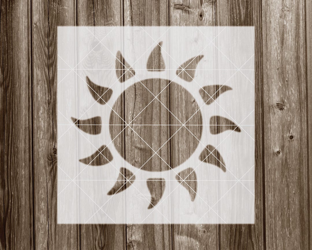 Sun Stencil, Reusable Stencil for Painting, 2094 - Etsy