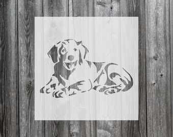 Lab Puppy Stencil REUSABLE, DURABLE, WASHABLE Craft Stencil Use for ...