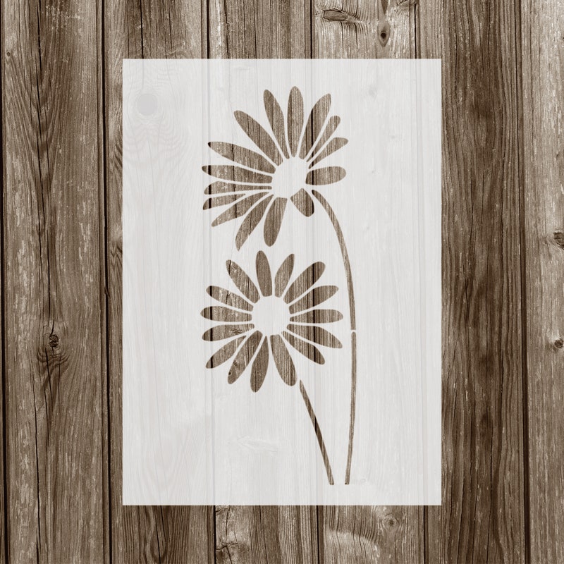 Daisy Stencil - Etsy