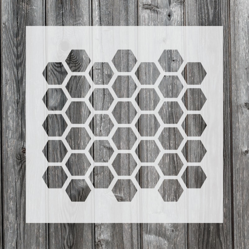 Hexagon Stencil - Etsy