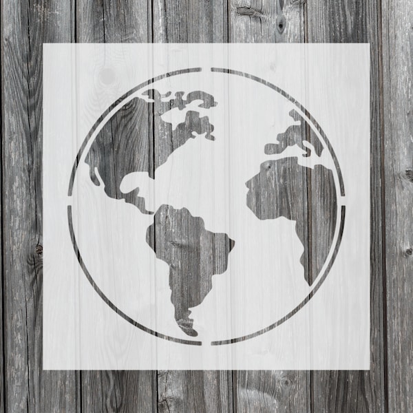 Earth Stencil - Etsy