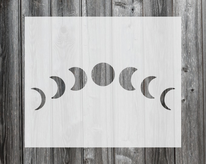 The Moon Cycle Stencil Reusable Moons Stencil art Stencil DIY Craft ...