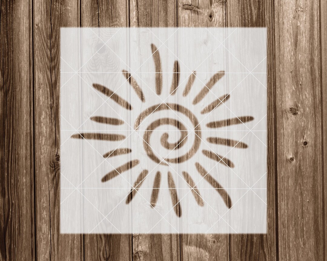 Sun Stencil, Reusable Stencil for Painting, 2150 - Etsy