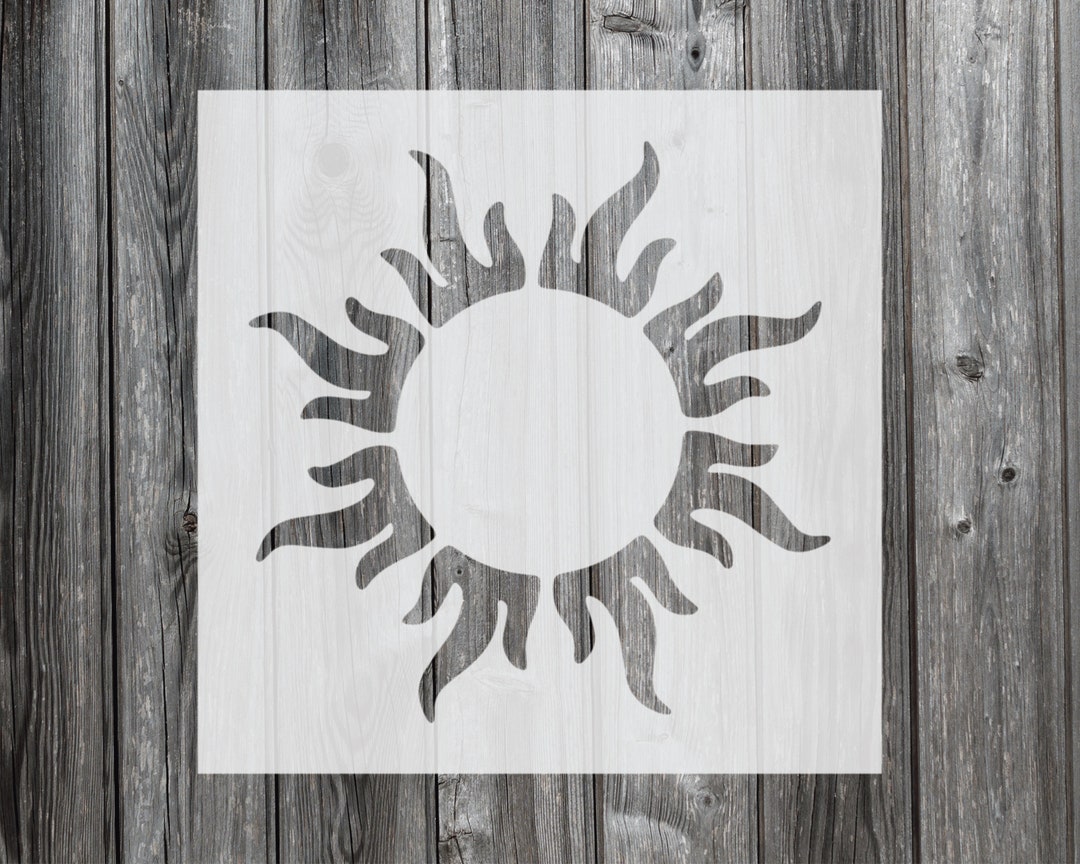Sun Stencil, Reusable Stencil for Painting, 488 - Etsy