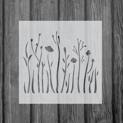 Reusable Wild Flowers Stencil Flower Stencils for Painting - Etsy