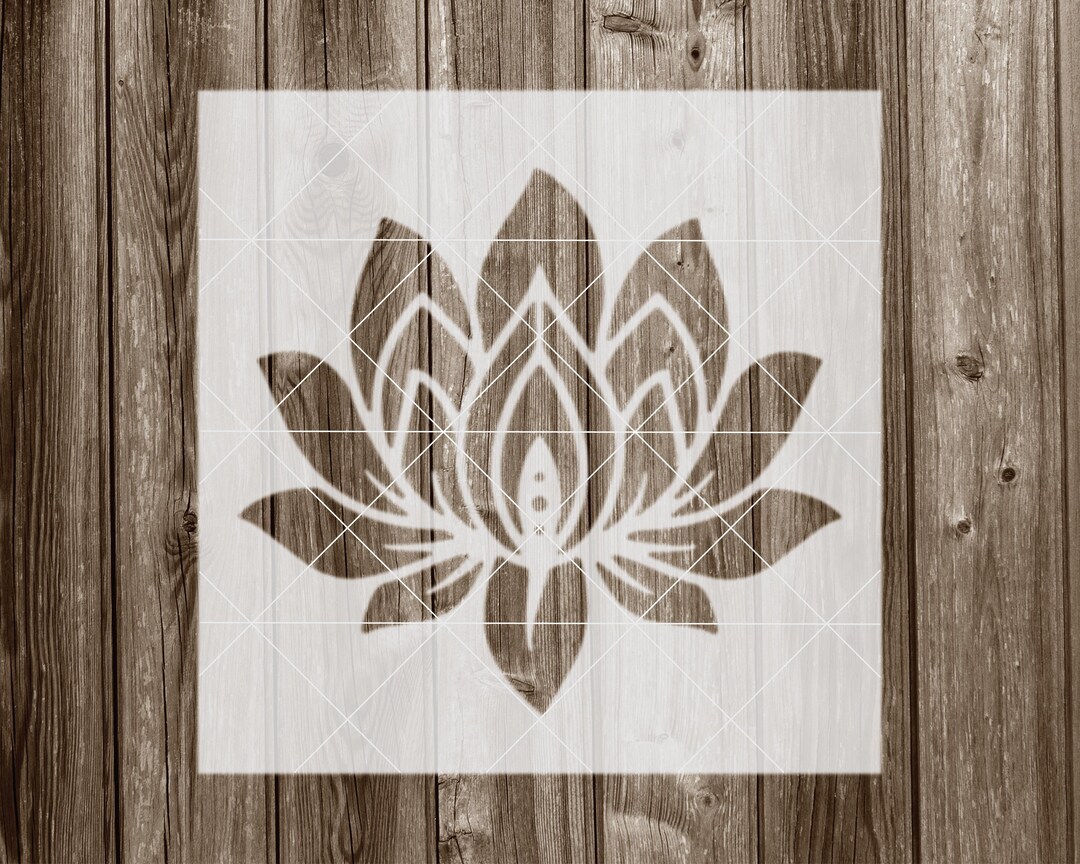 Lotus Stencil, Reusable Stencil for Painting, 2204 - Etsy