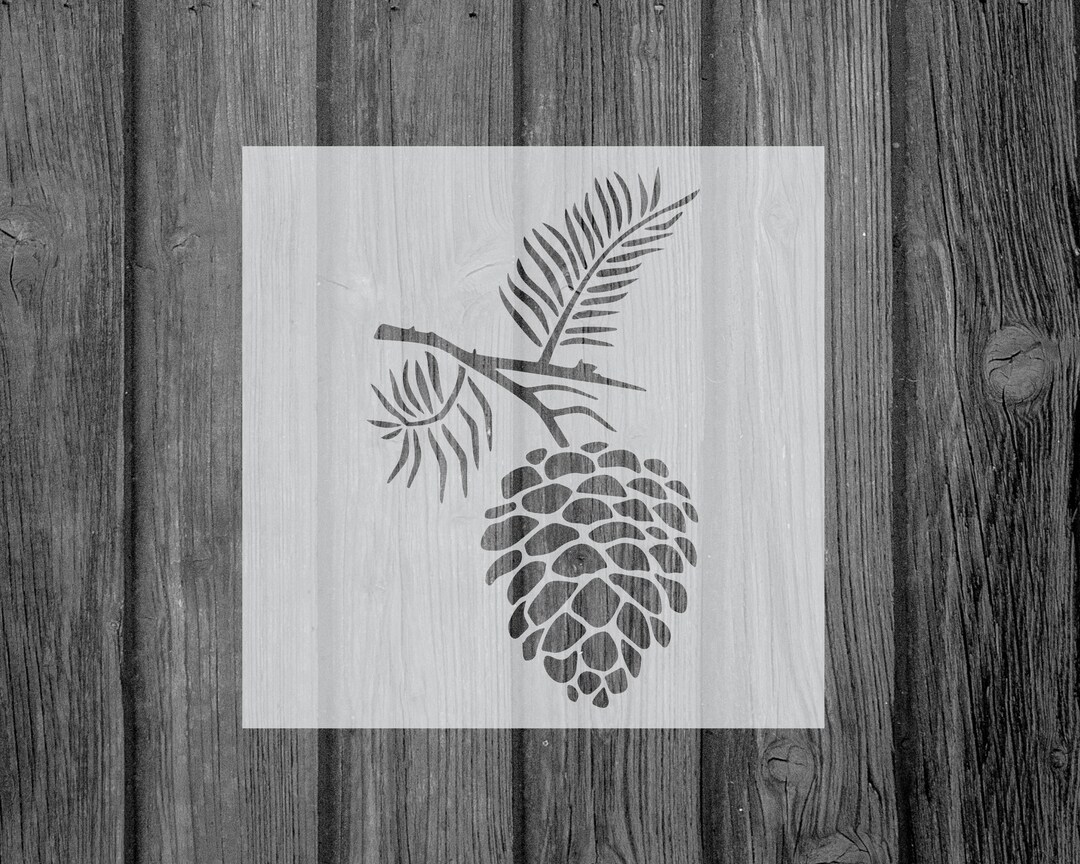 Pine Cone Stencil, Reusable Stencil for Painting, 281 - Etsy