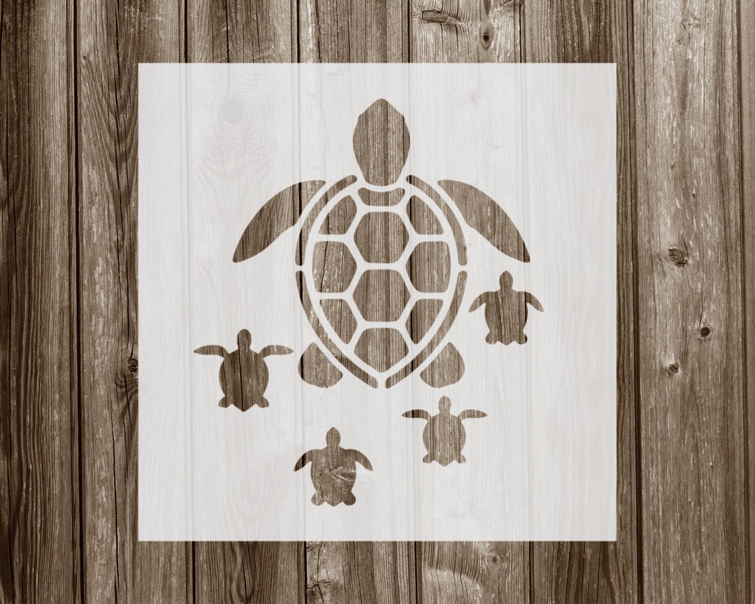 Turtles Stencil, Reusable Stencil for Painting, 185 - Etsy