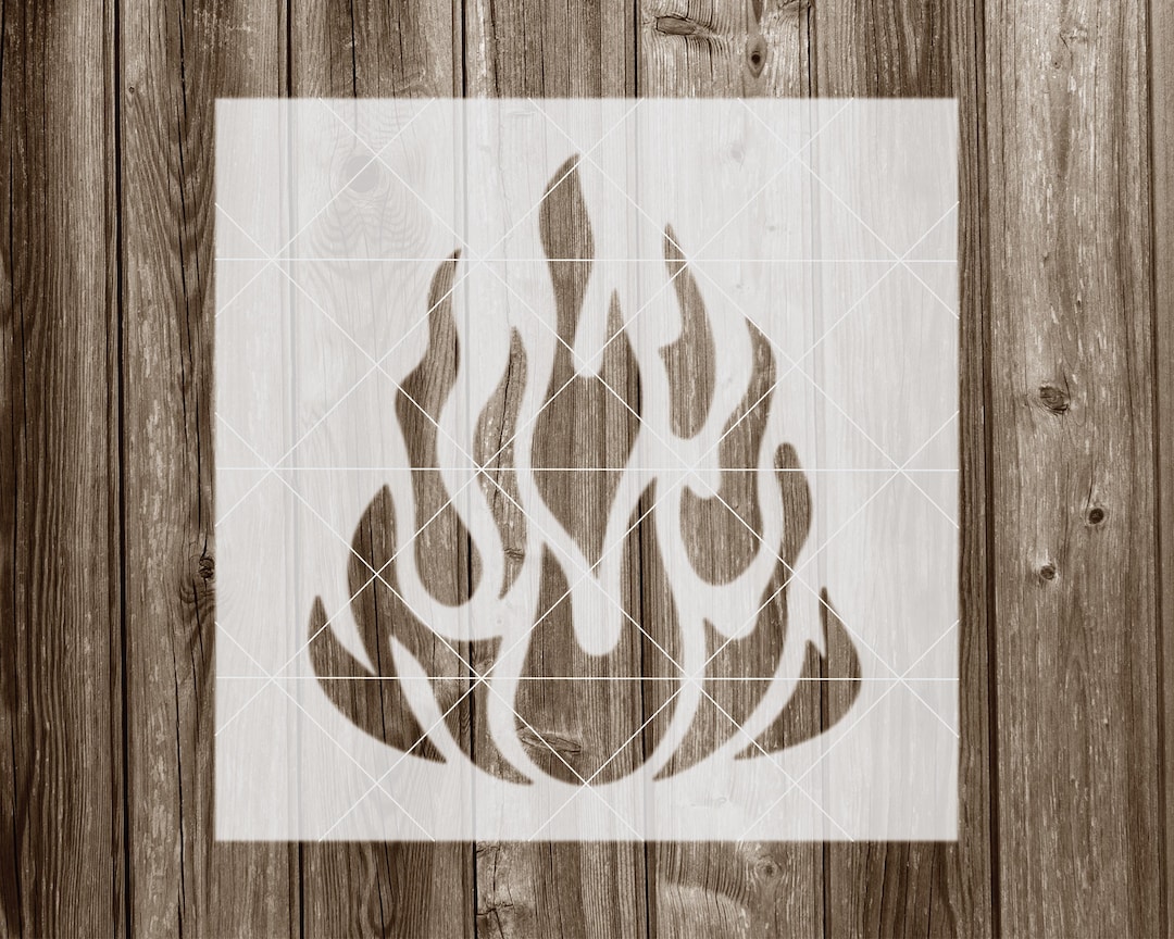 Fire Stencil, Reusable Stencil for Painting, 1066 - Etsy