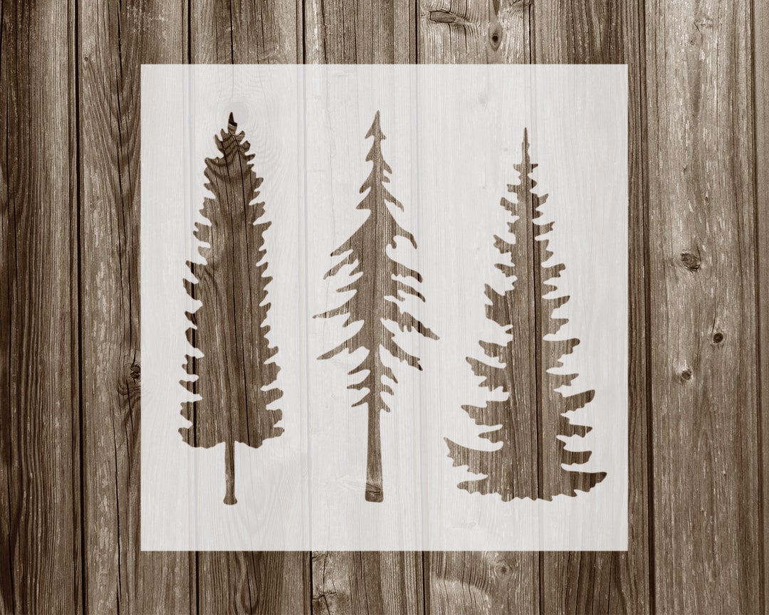 Trees Stencil, Reusable Stencil for Painting, 971 - Etsy