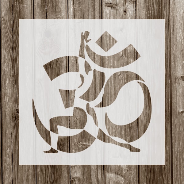 Om Stencil - Etsy