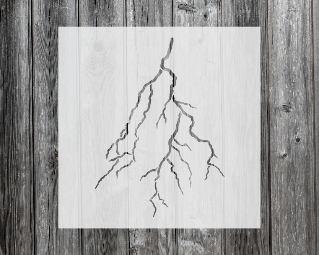 Lightning Stencil, Reusable Stencil for Painting, 177 - Etsy