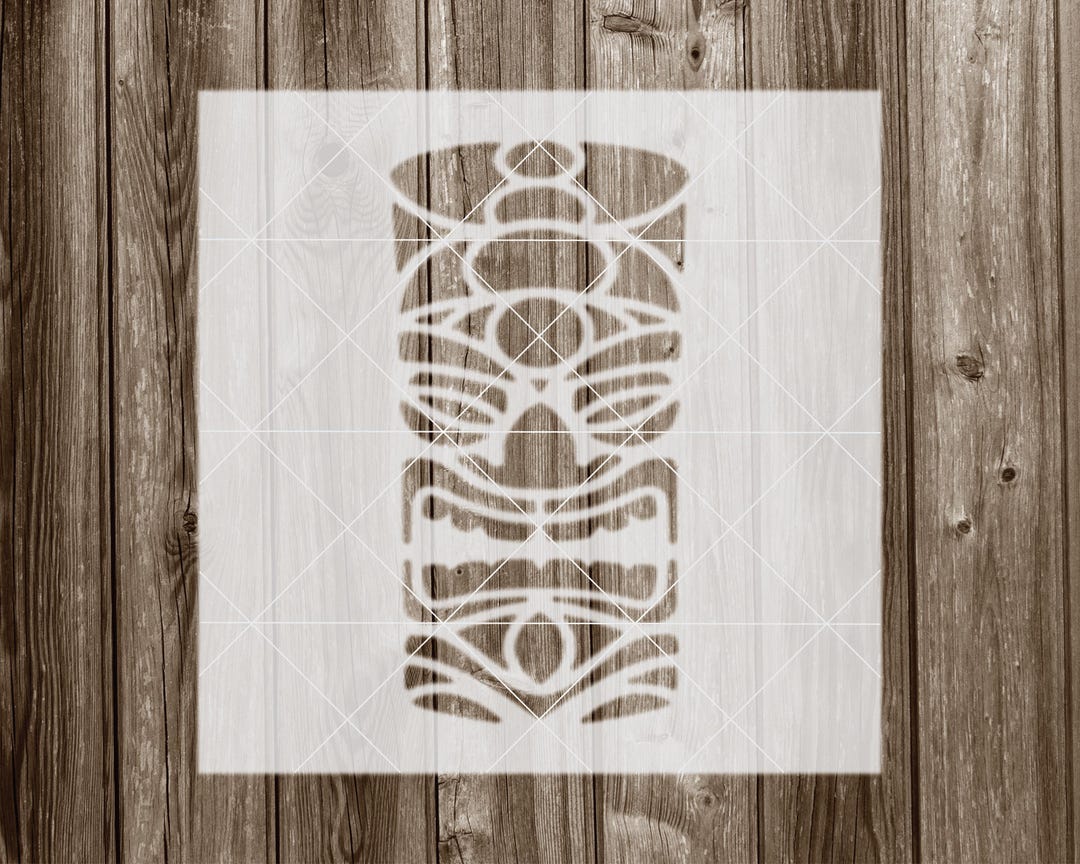 Tiki Stencil, Reusable Stencil for Painting, 2056 - Etsy