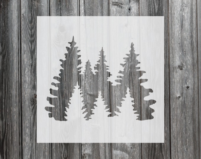 Tree Design Stencil, Reusable Tree Design Stencil, Art Stencil, DIY ...