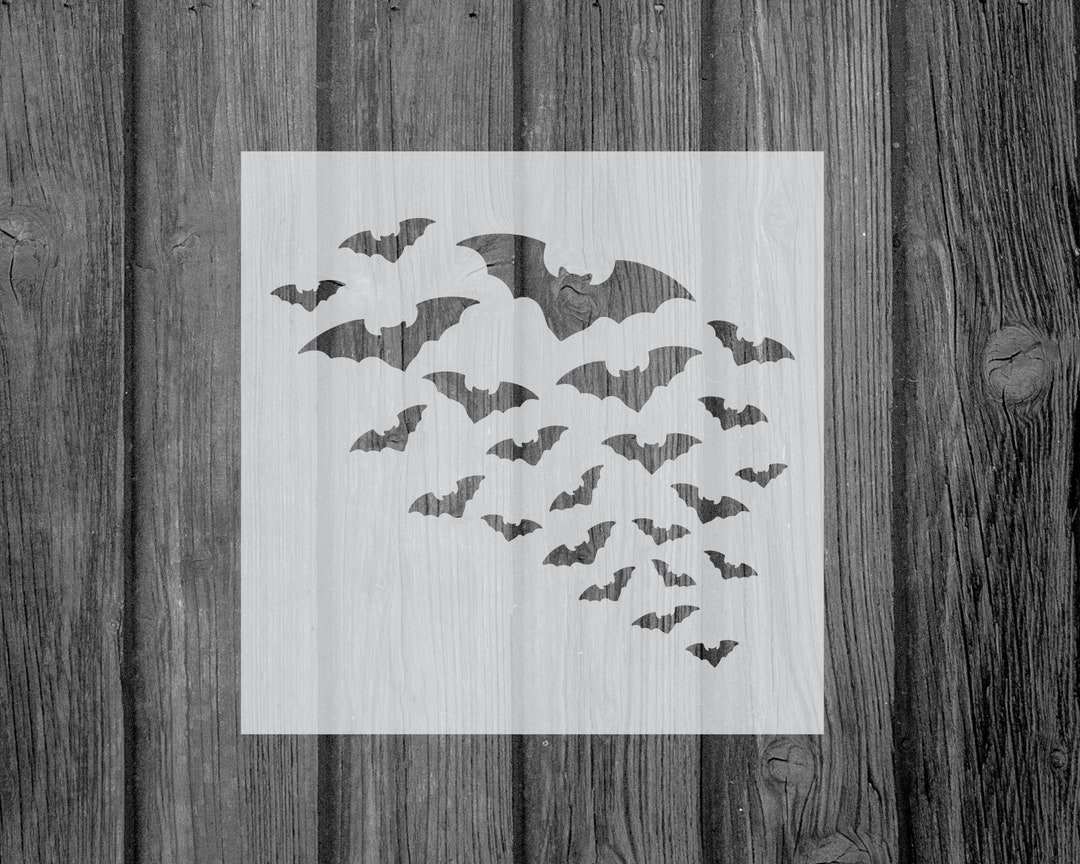 Bats Stencil, Reusable Stencil for Painting, 409 - Etsy