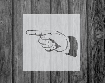 Pointing Finger Stencil - Etsy