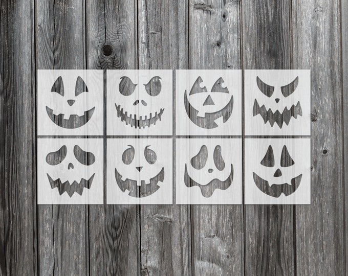 Face Pattern Stencil, Reusable Face Stencil, Art Stencil - DIY Craft ...