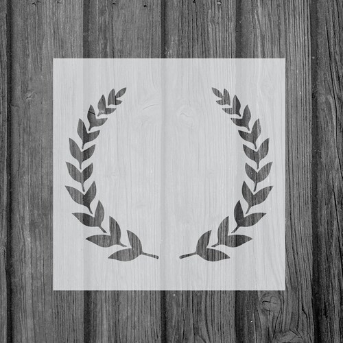 Wreath Stencil Mylar Stencil Assorted Sizes Craft Stencils For Etsy