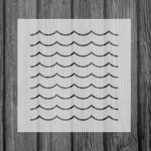 Wave Stencil - Etsy