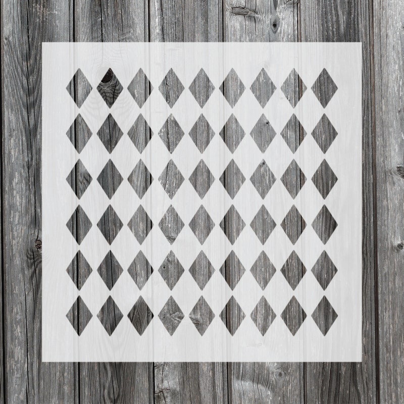 Diamond Pattern Stencil - Etsy