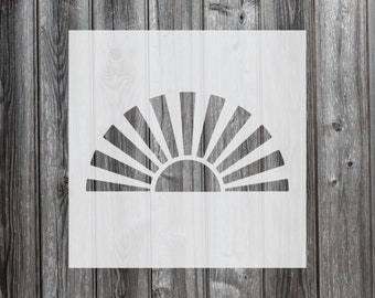 Fancy Sun Stencil, Reusable Sun Stencil, Art Stencil DIY Craft Stencil ...