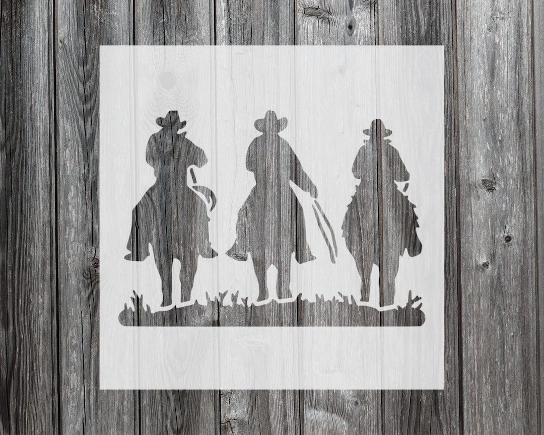 Cowboy Stencil, Reusable Stencil for Painting, 733 - Etsy