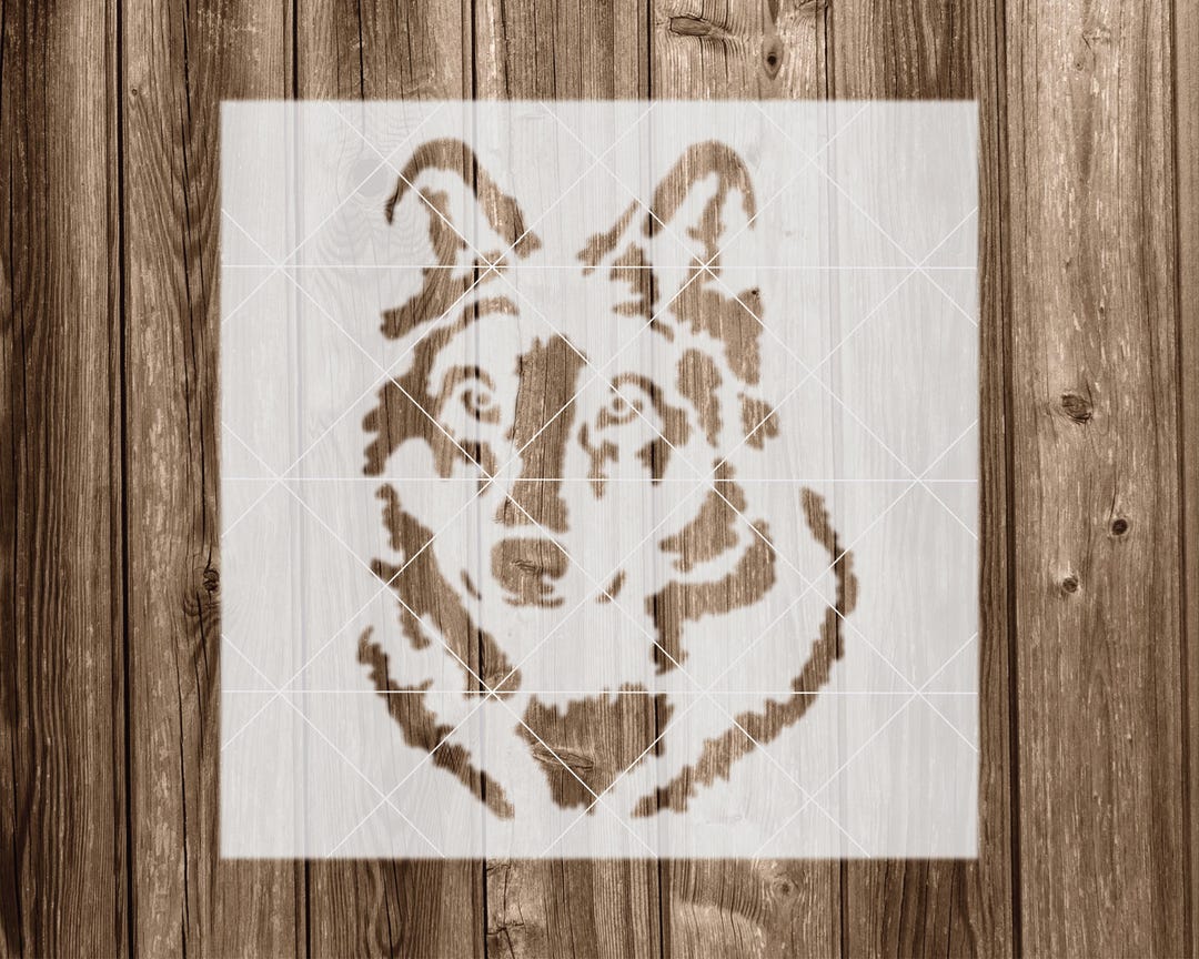 Wolf Stencil, Reusable Stencil for Painting, 2257 - Etsy