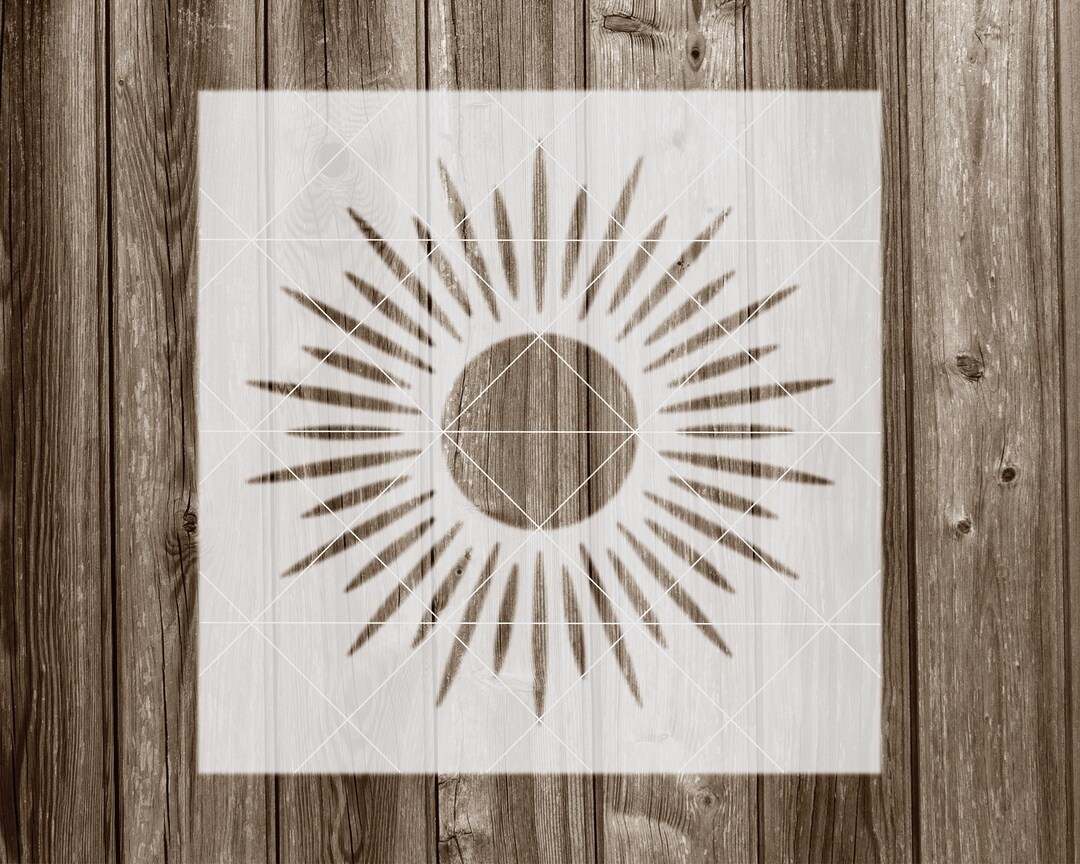 Sun Stencil, Reusable Stencil for Painting, 2093 - Etsy