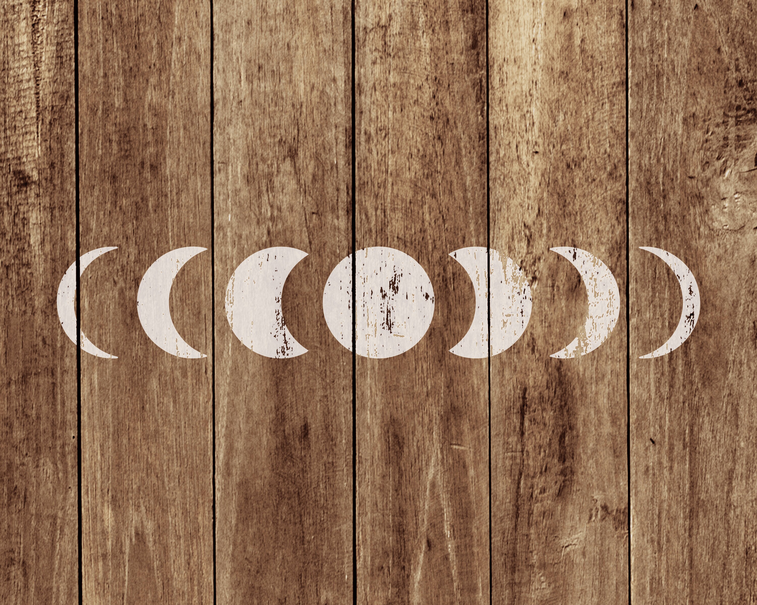 Moon Phase Stencil-mylar Stencil-assorted Sizes-craft-stencils - Etsy