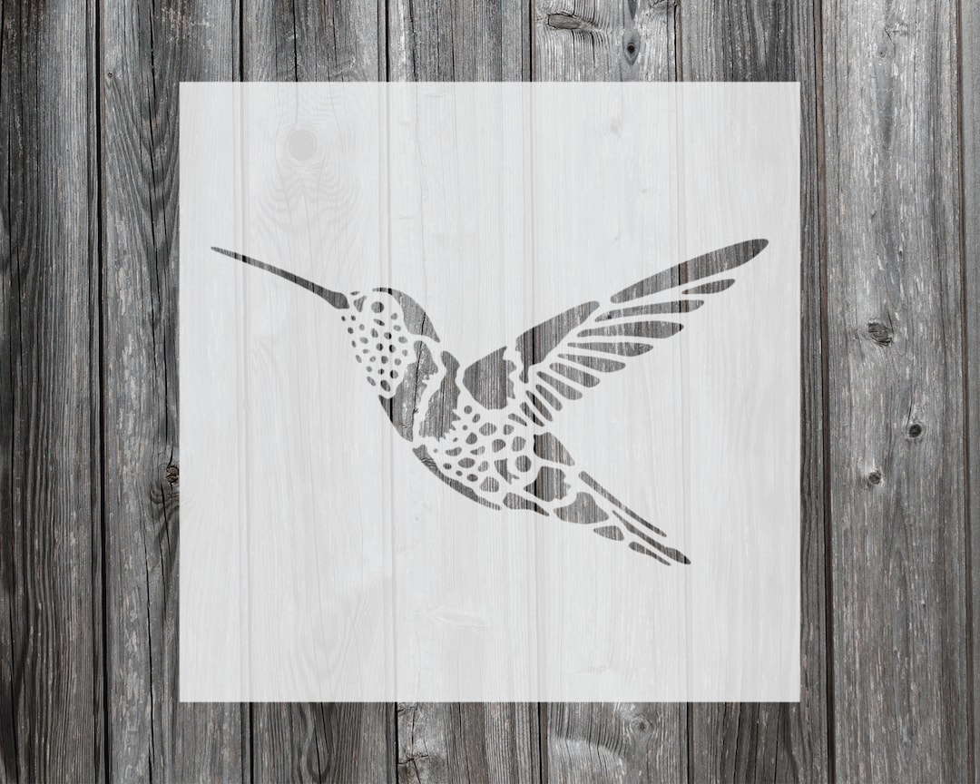 Hummingbird Stencil, Reusable Stencil for Painting, 760 - Etsy